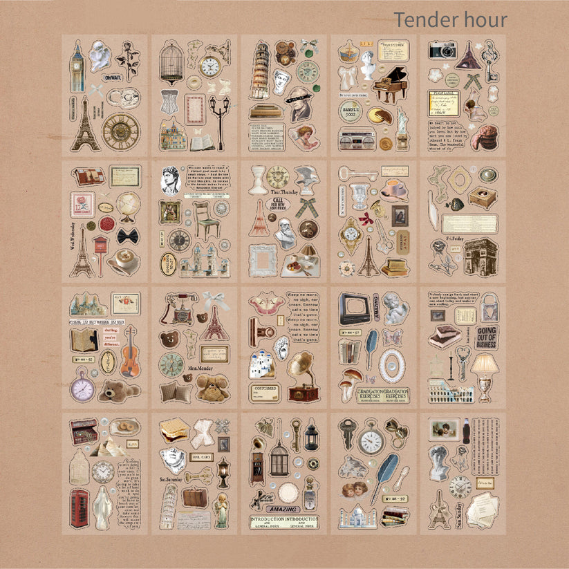 Retro Story Vintage Sticker Book – Doodle Diarys