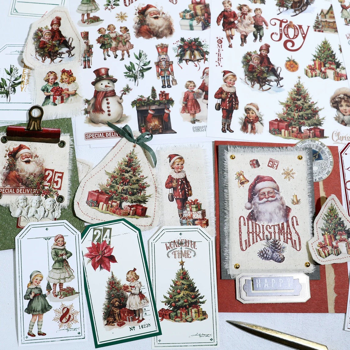 Christmas Rub-On Stickers for Journals, Planners & Holiday Crafts ...