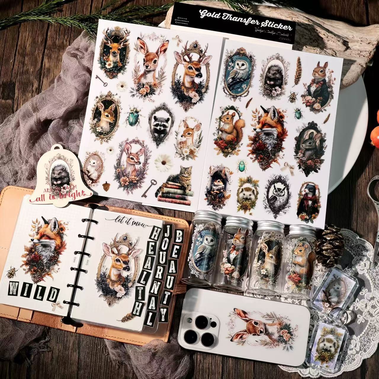 Animal rub-on stickers – Doodle Diarys