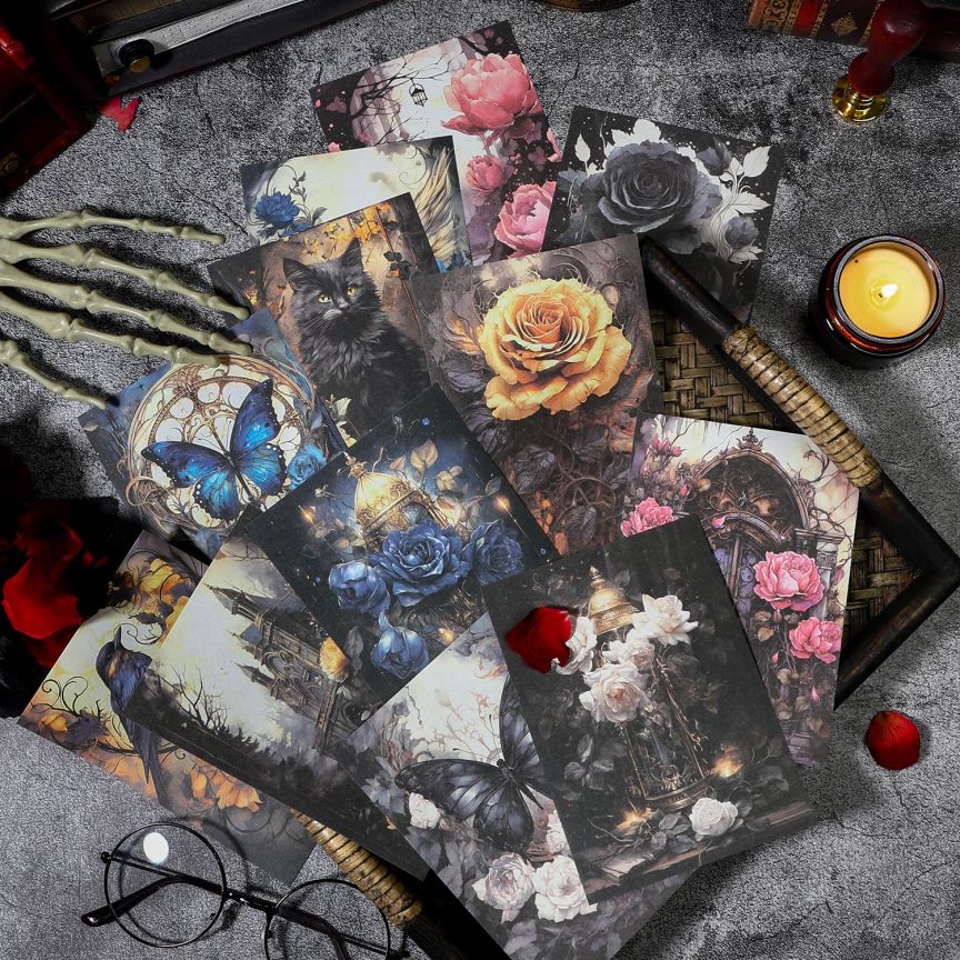 Gothic Illusion Material Paper – Doodle Diarys