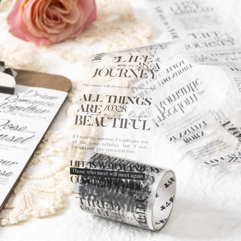 Romantic Letters Pre-Cut Tape – Doodle Diarys